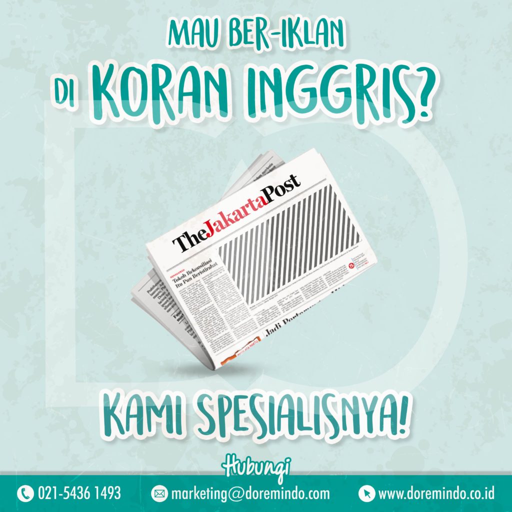 Pasang Iklan di Jakarta Post - Biro Iklan Resmi ~ (DO'A)